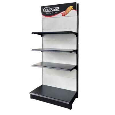 Cina 2023 fabbrica colore personalizzato dimensione prodotto innovativo scaffale laterale in acciaio singolo per supermercato scaffale espositiva negozio in vendita