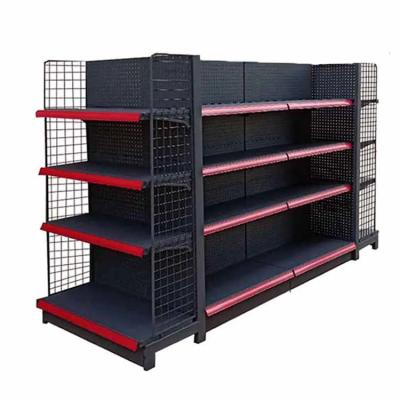 China Fábrica de cores personalizadas tamanho metal de trabalho pesado vermelho 5 camadas prateleira de mercearia à venda