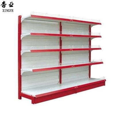 China Fábrica de cores personalizadas tamanho metal de trabalho pesado vermelho 5 camadas prateleira de mercearia à venda