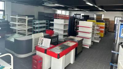 中国 工場 オーダーメイド サイズ 厚さ 色 黒 店棚 棚 展示 ゴンドラ ラック 小売 展示 ラック 販売のため