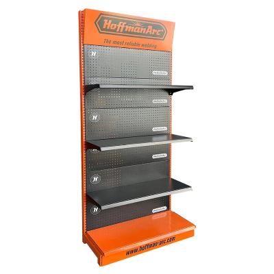 China Fabriek aanpassen Kleurrijke plank met gaten display rack Te koop