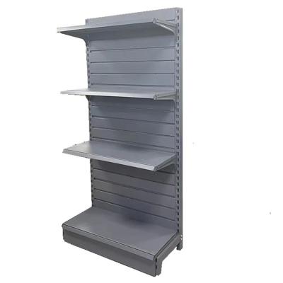 Cina Xingye Factory Custom Size Color store display rack backboard a fessura ripiano da un lato per supermercati in vendita