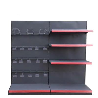 China Fabrica de cores personalizadas tamanho de metal prateleiras de trabalho pesado prateleiras de parede para cosméticos gondola de exibição à venda