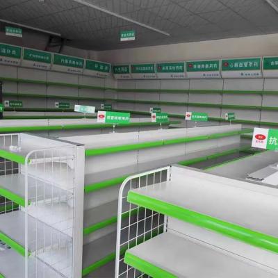 China Fábrica cor personalizada tamanho prateleira da mercearia prateleiras da loja de conveniência prateleiras do supermercado prateleiras da farmácia à venda