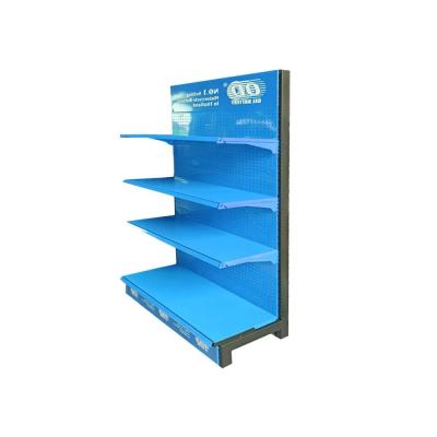 China Fabrica de cores personalizadas Tamanho Produto inovador estante de lado único de aço para estante de exposição de lojas de supermercado à venda