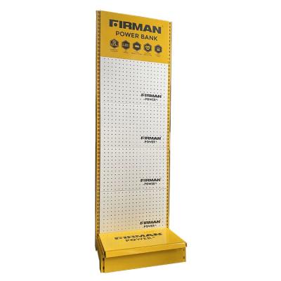 Cina Fabbrica colore personalizzato dimensione metallo heavy duty scaffali rosso e giallo scaffali da parete per cosmetici display gondola in vendita