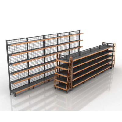 Cina Best Selling Fabbrica colore personalizzato dimensione metallo heavy duty stand scaffale in acciaio per scaffali dei negozi di alimentari in vendita