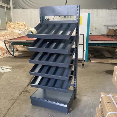 Cina Fabrica Dimensioni personalizzate Colore logo ghiacciato grigio scaffali di ferramenta scaffali farmacia scaffali scaffale in vendita