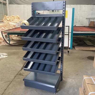 Cina Fabrica Dimensione personalizzata Colore logo ghiacciato grigio negozio di ferramenta scaffale farmacia scaffale supermercato scaffali gondola in vendita