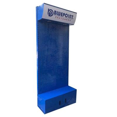 Cina Fabrica taglia personalizzata colore logo blu scaffali del supermercato display rack scaffale espositiva in vendita