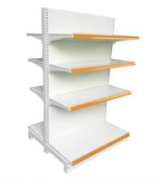 China Customized color Pharmacy shelf  double sided pharmacy display rack for sale