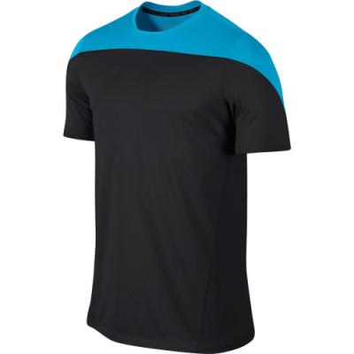 China Breathable Black And Blue Soccer Jerseys / Soccer Uniforms For Kids / Adult for sale