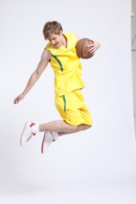 China Personalized Athletic Clothing Basketball Wear in Yellow , Red , Black for sale