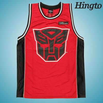 China Red Sublimated Basketball Team Jerseys / Reversible Basketball Uniforms for sale
