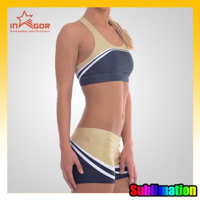 China Customize Basketball Cheerleading Wear Blue Cheerleader Costume for sale
