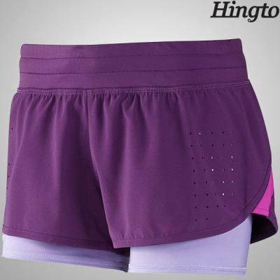 China 100% Polyester Silk Mens Short Running Shorts with Moisture Wicking for sale