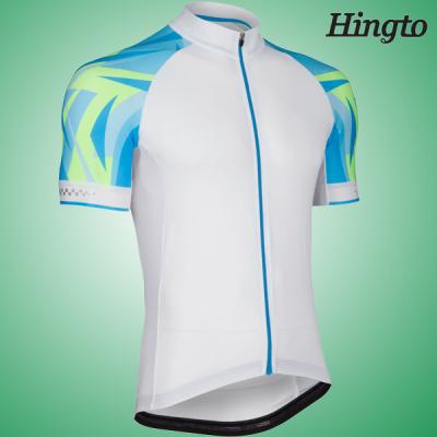 China OEM Short Sleeve Cycling Wear Mountain Biking Apparel ,  White / Black for sale