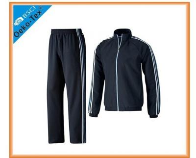 China Black Cotton Polyester Sports Tracksuits hooded sweatshirts for men for sale