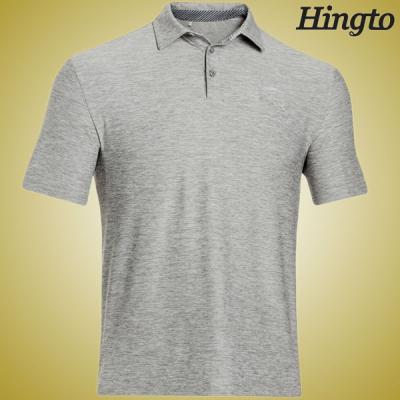 China Quick Dry  200 Gsm Cotton Short Sleeve Polo Shirts for Mens , Grey for sale
