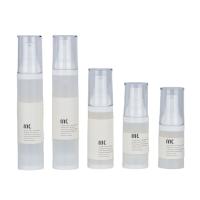 China PP Airless Pump Bottle 10ml-50ml Round Shape with 0.12ml Discharge Rate for Cosmetic Packaging (MC-232) for sale