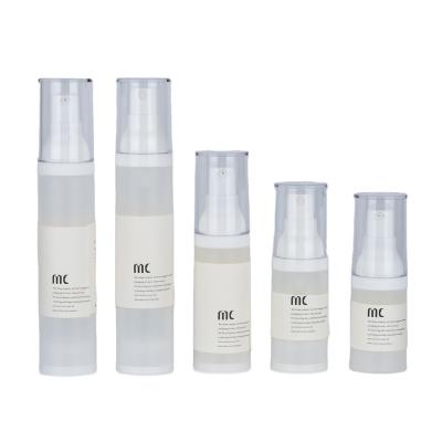 China PP 10ml-50ml Airless Pump Bottle Empty Plastic Pump Bottles Round Shape (MC-232) for sale