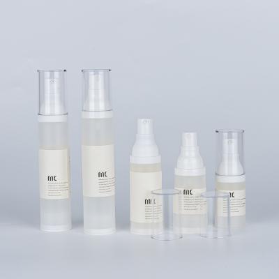 China PP 10ml-50ml Airless Pump Bottle Empty Plastic Pump Bottles Round Shape (MC-232) for sale