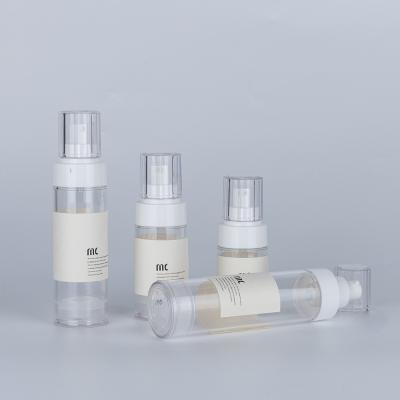 China Frasco de loção com bomba airless vazio AS PP com tampa à prova de crianças 30ml 50ml 80ml 100ml (MC-241) à venda