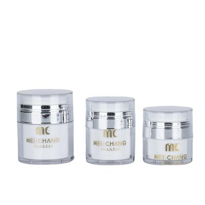 China PP Airless Pump Cream Jar 15ml 30ml 50ml Airtight Seal Empty Cosmetic Jars (MC-235) for sale