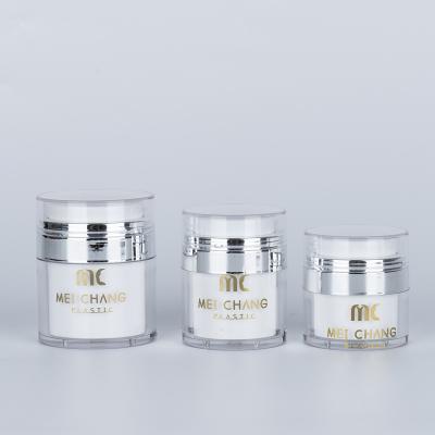 China PP Airless Pump Cream Jar 15ml 30ml 50ml Airtight Seal Empty Cosmetic Jars (MC-235) for sale