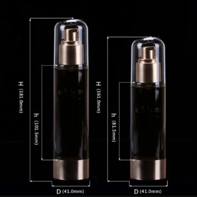 Cina Flaconi Airless in AS per la cura della pelle, flacone airless da 80ml 100ml per lozione (MC-206) in vendita