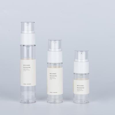 China 30ml 50ml Lotion Airless Pump Bottle With Child Resistant Reversible Cap (MC-242) for sale