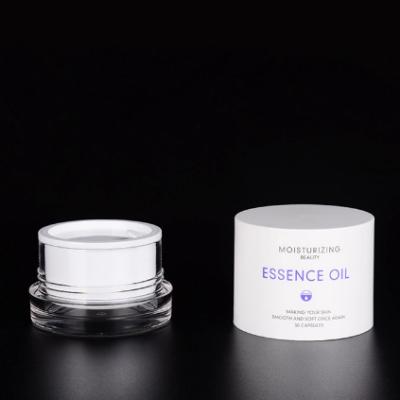 China Round Shape Acrylic Cosmetic Packaging Jar 15g 30g 50g Cosmetic Cream Jar (MC-Y-501) for sale