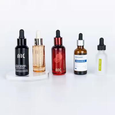 China OEM 30ml 50ml Glass Dropper Bottles Custom Labels Glass Serum Bottle (MC-609) for sale