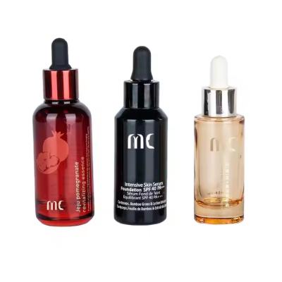China OEM 30ml 50ml Glass Dropper Bottles Custom Labels Glass Serum Bottle (MC-609) for sale
