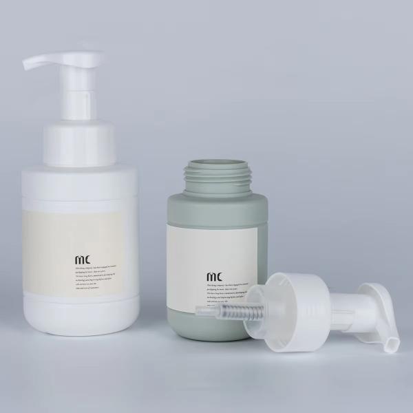 Quality 200ml 350ml PET Cosmetic Foam Pump Bottle Shatterproof Custom Colors (MC-PM-411) for sale