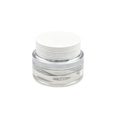 Cina Bottine di vetro personalizzate da 30 g per prodotti di bellezza, Bottine di vetro cosmetici con coperchio (MC-G-529) in vendita