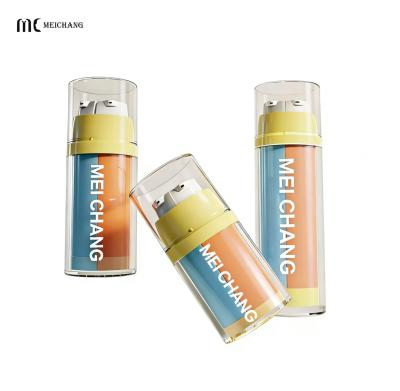 China 12.5ml+12.5ml / 15ml+15ml / 25ml+25ml Dual-Chamber Bottle with Dual Independent Chambers and Customizable Branding for sale