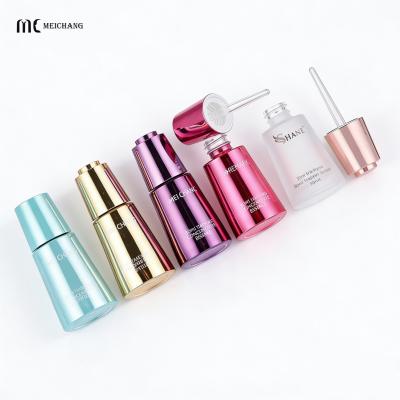 China 30ml Capacity Glass Dropper Bottle with Rotating Unlock Design and High-Seal Structure for Premium Skincare for sale