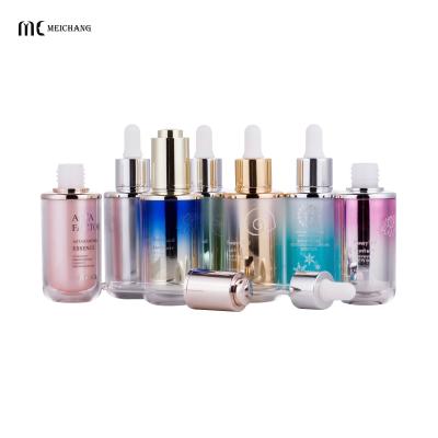 China Double-Layer Acrylic Dropper Bottle with PP Inner Liner 30ml/45ml Leak-Proof for Skincare for sale