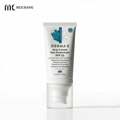 China 30g 50g 75g Baby Sunscreen Airless Pump Tube with Food Grade PE BPA-Free PCR Eco Packaging for sale