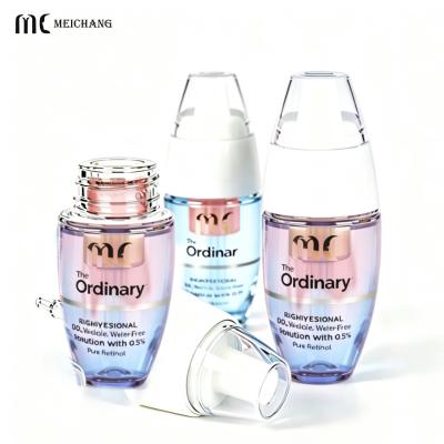 China PETG 30ml+3ml Airless Dual Chamber Scalp Serum Bottle | Water-Oil Fresh Mix Hair Growth & Anti-Aging Packaging(MC-901-6) for sale