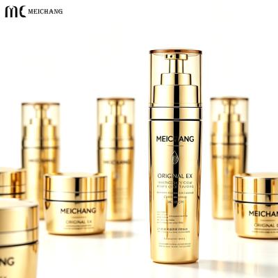China Plasticizer-Free Waist-Shaped Glass Skincare Packaging Set with Food-Grade Safety for Premium Beauty Brands for sale