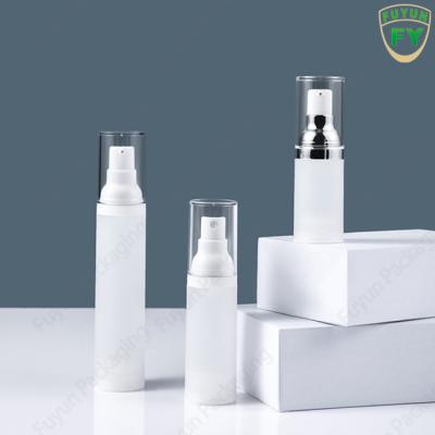Cina Mini vuoto di viaggio vuoto all'ingrosso 50ml chiaro intorno alla bottiglia di plastica crema della lozione senz'aria per cura di pelle in vendita