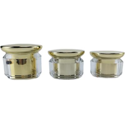 Cina Coperchio 30g 50g 30ml 50ml della vite di Diamond Acrylic Cream Jar With del quadrato in vendita