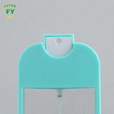 Cina bottiglia di plastica dello spruzzo di profumo 30ml da tasca per colore blu dello spruzzatore del prodotto disinfettante della mano in vendita
