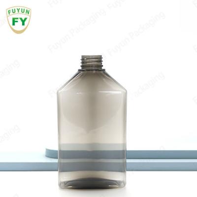 China Fuyun elegant 350 500ml slant shoulder green clear shampoo lotion pump bottle Te koop