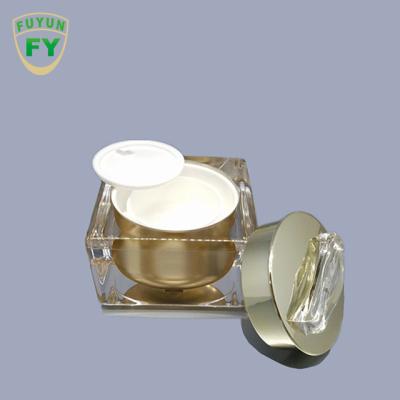 China Fuyun diamond shiny gold color 50g 50ml 100ml cream jar/ sprayer/lotion pump bottle à venda