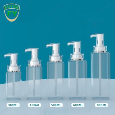 Cina Chiara bottiglia quadrata bianca 300ml 400ml 600ml 800ml dell'erogatore della pompa dello sciampo in vendita