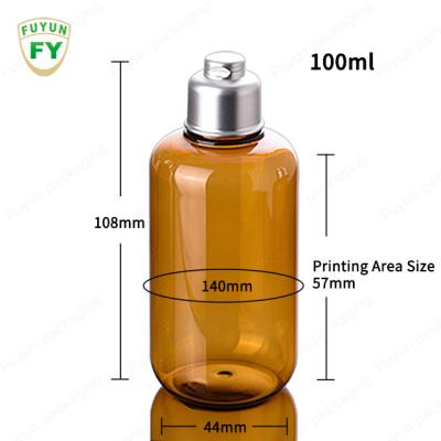 China Vrije Rekupereerbare 300ml Toner van BPA Plastic Fles met Zilveren GLB Te koop