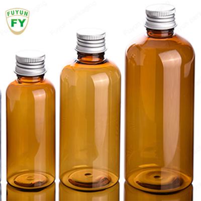 Cina bottiglia di plastica dello sciampo dell'ANIMALE DOMESTICO di 300ml Amber Clear con la spina interna in vendita